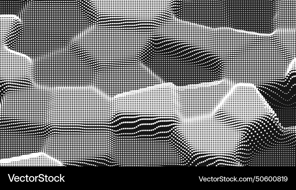 Point wave noise texture abstract dot background Vector Image