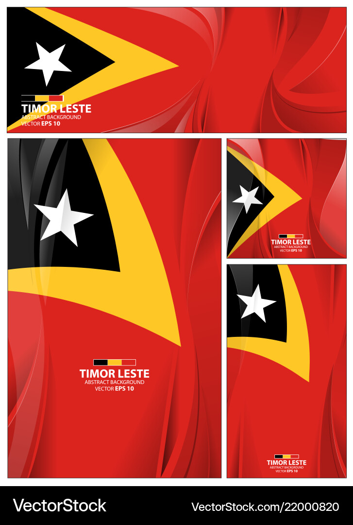 Abstract timor leste flag background Royalty Free Vector
