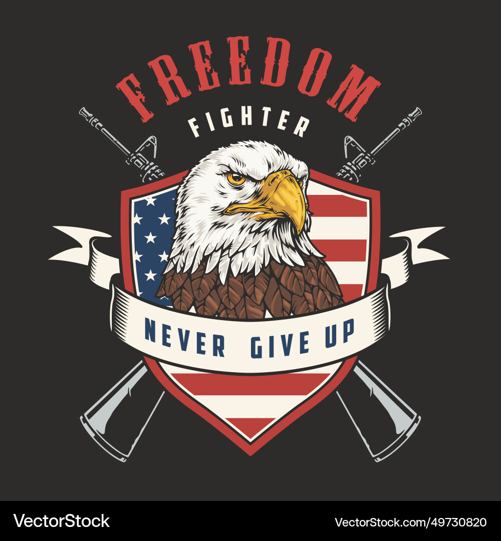 American Eagle Vintage Flyer Royalty Free Vector Image