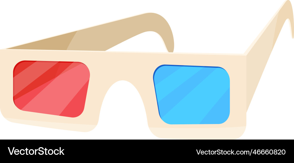 Anaglyph 3D Glasses Royalty Free Vector Image - VectorStock