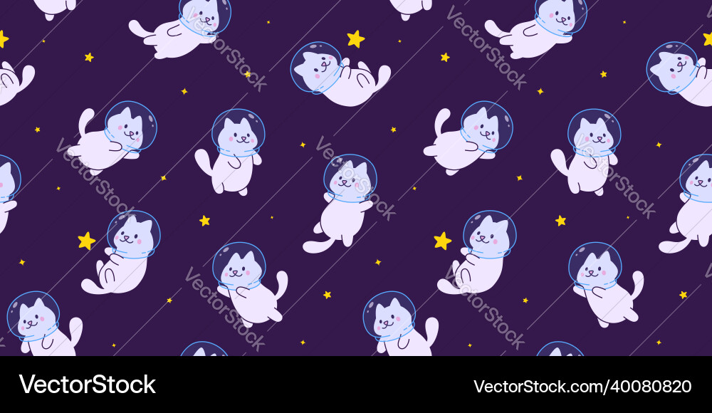 Astro cat Royalty Free Vector Image - VectorStock