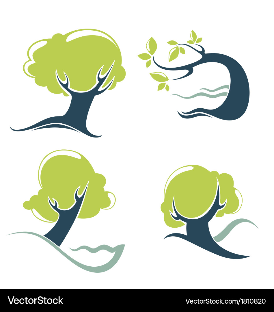 Nature Icons & Symbols Royalty Free Vector Image