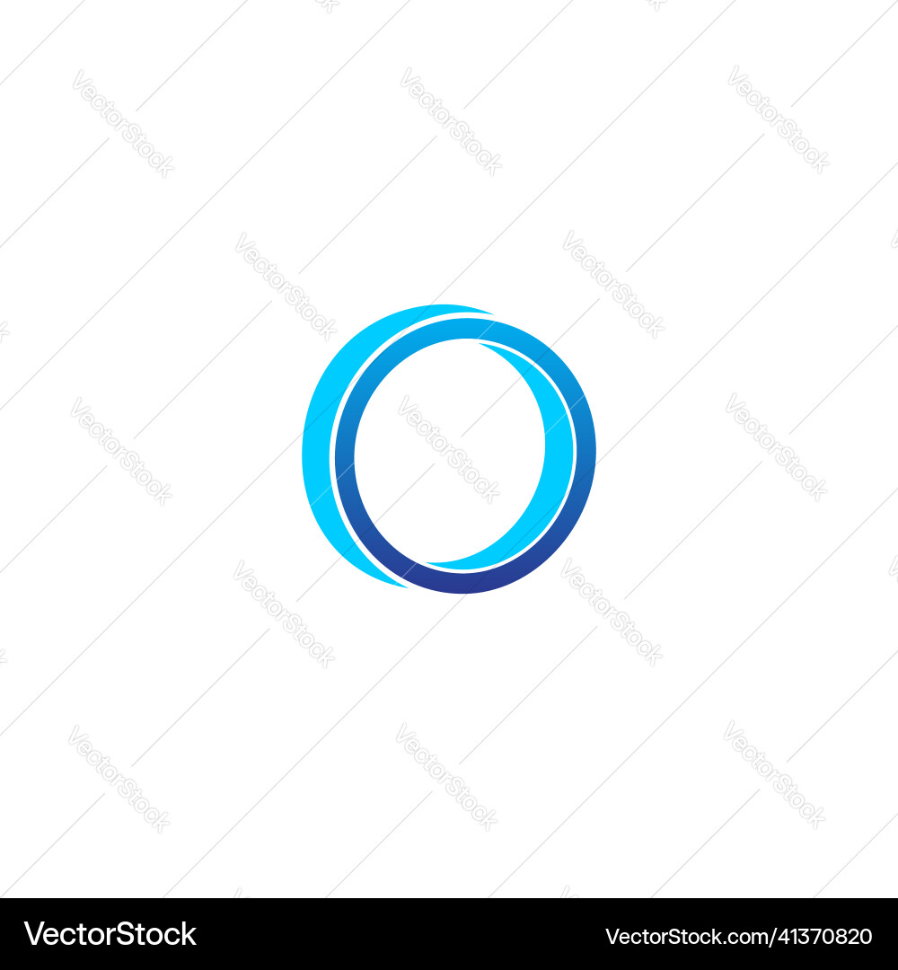 Round abstract colored logo Royalty Free Vector Image