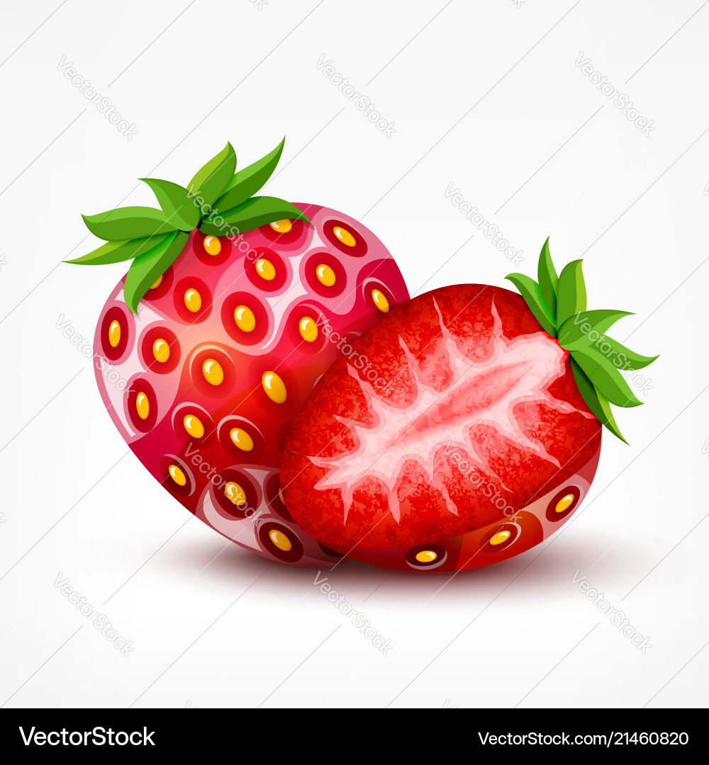 Strawberries Royalty Free Vector Image - VectorStock