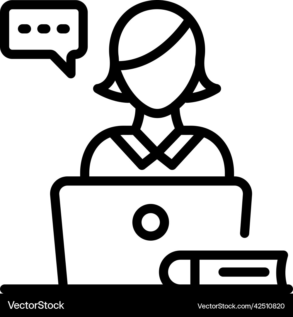 Teacher table Royalty Free Vector Image - VectorStock