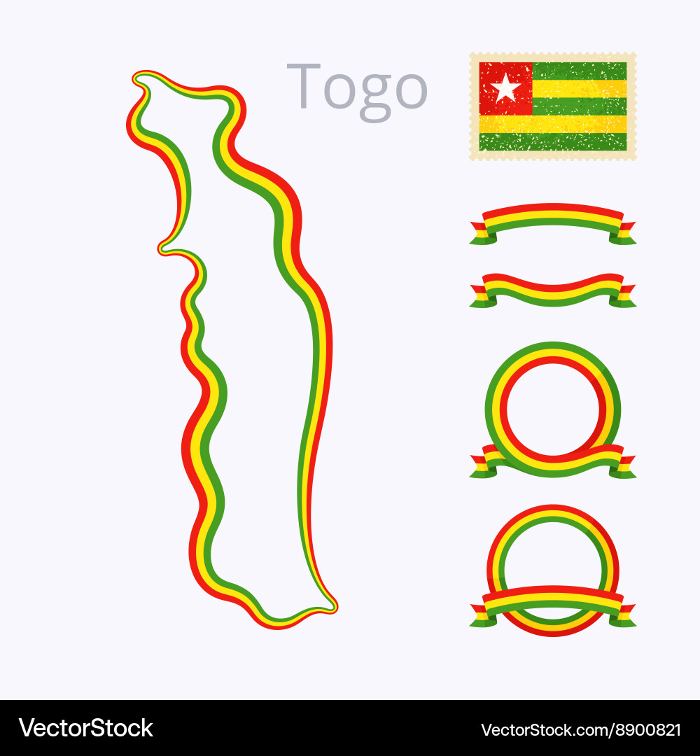 Colors of togo Royalty Free Vector Image - VectorStock