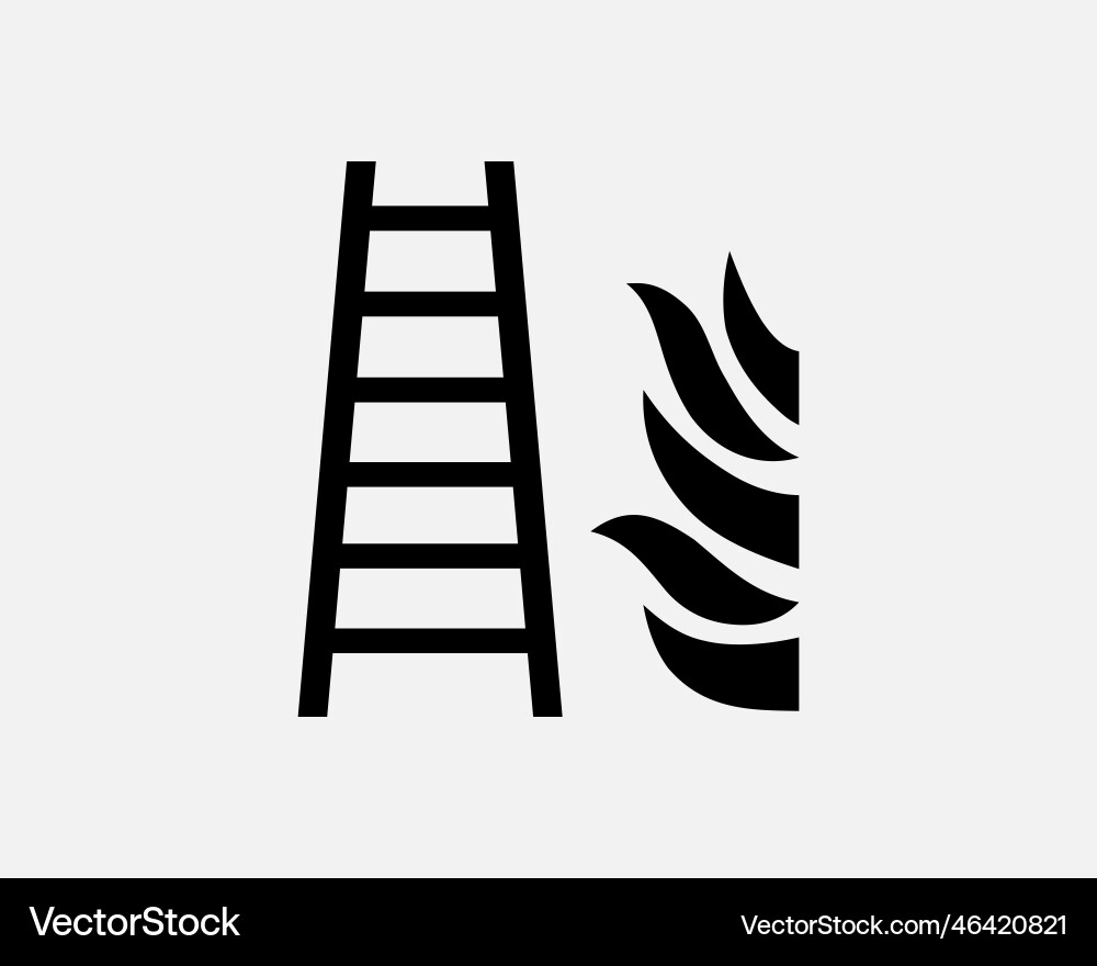Fire ladder icon Royalty Free Vector Image - VectorStock