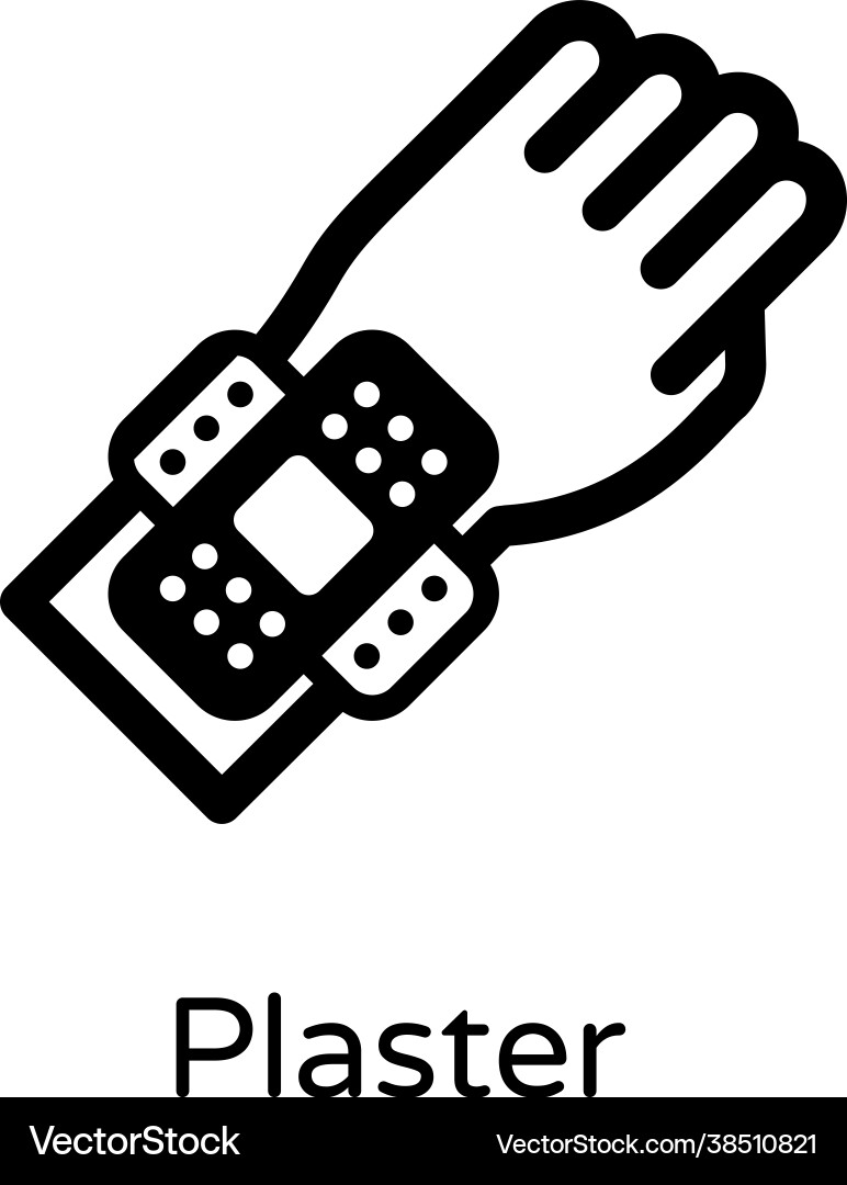 Gips Lizenzfreies Vektorbild - VectorStock