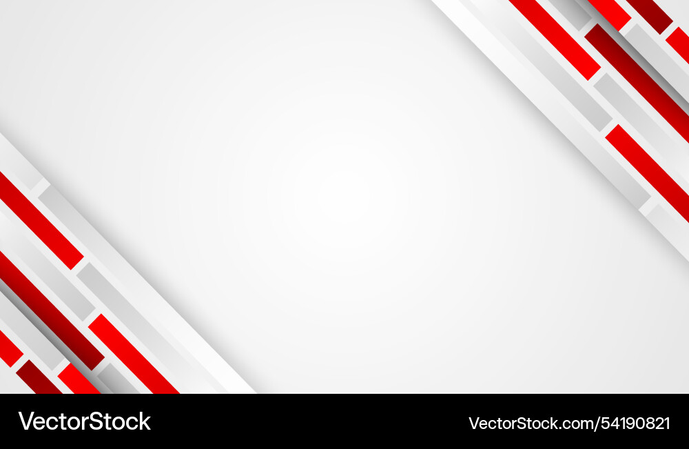 Red white modern abstract background design Vector Image