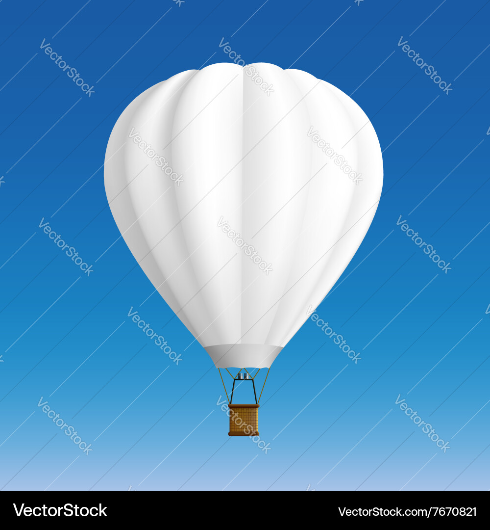 White balloon stock Royalty Free Vector Image - VectorStock