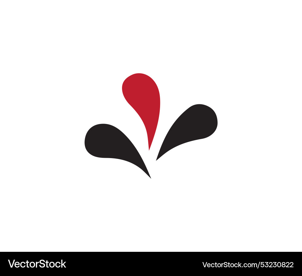 3 elements scheme diagram data logo design Vector Image