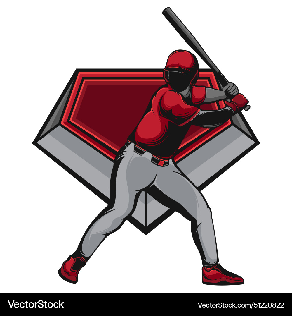 Baseball logo Royalty Free Vector Image - VectorStock