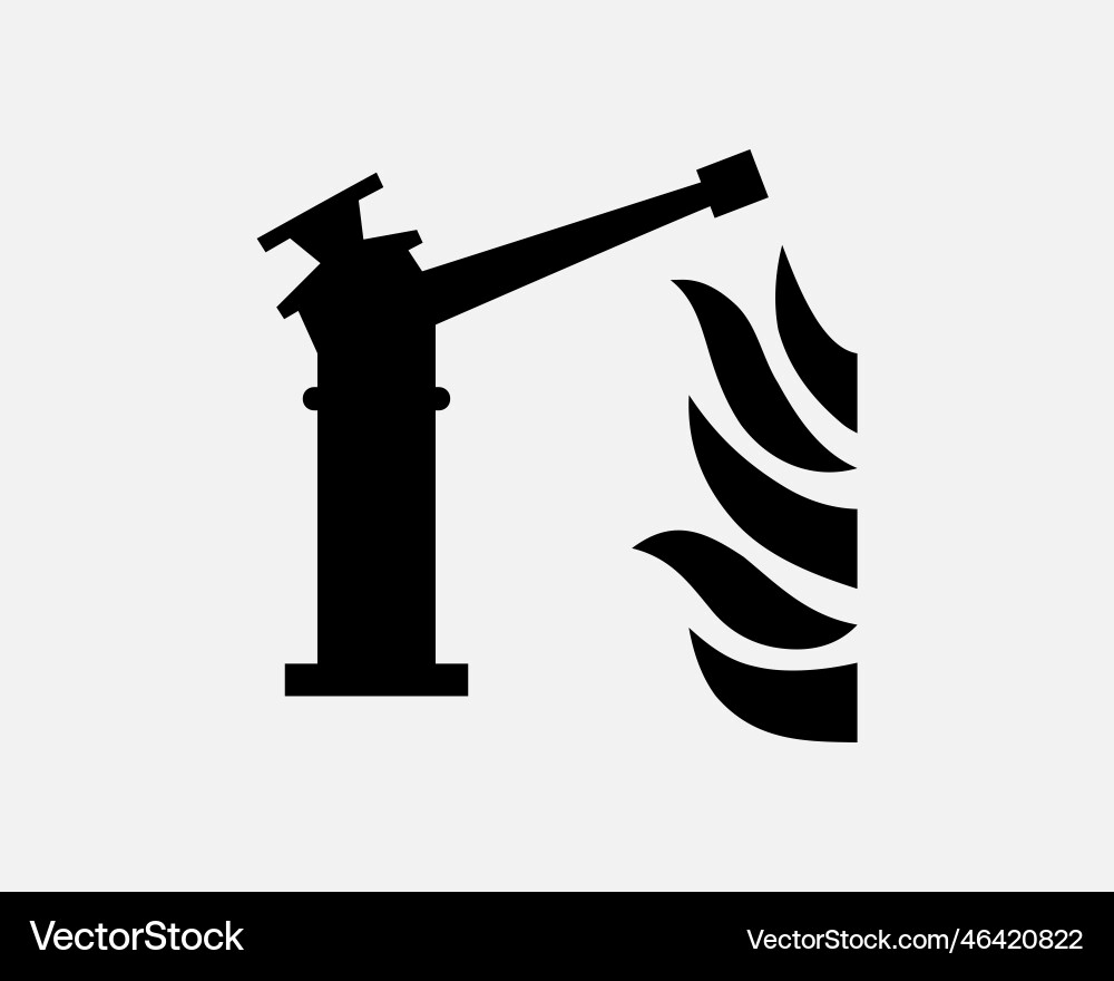 Fire monitor icon Royalty Free Vector Image - VectorStock