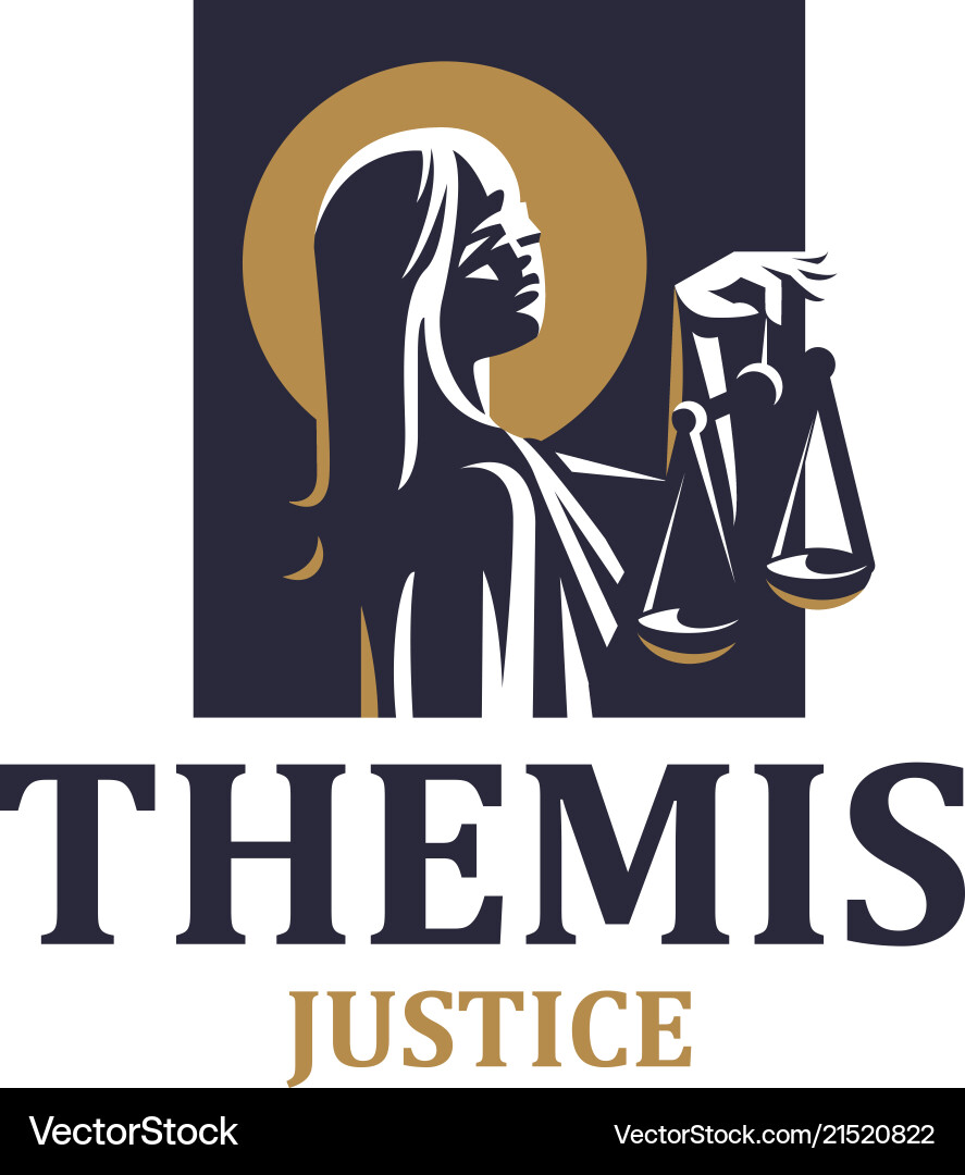 Goddess of justice themis Royalty Free Vector Image