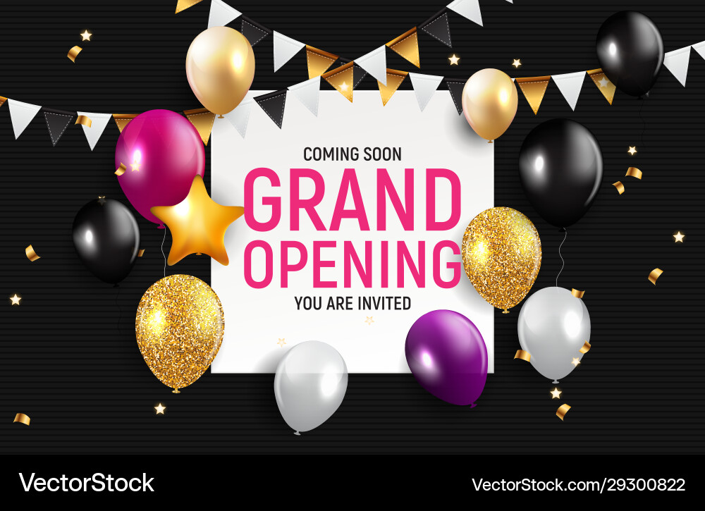 Grand opening concept Royalty Free Vector Image