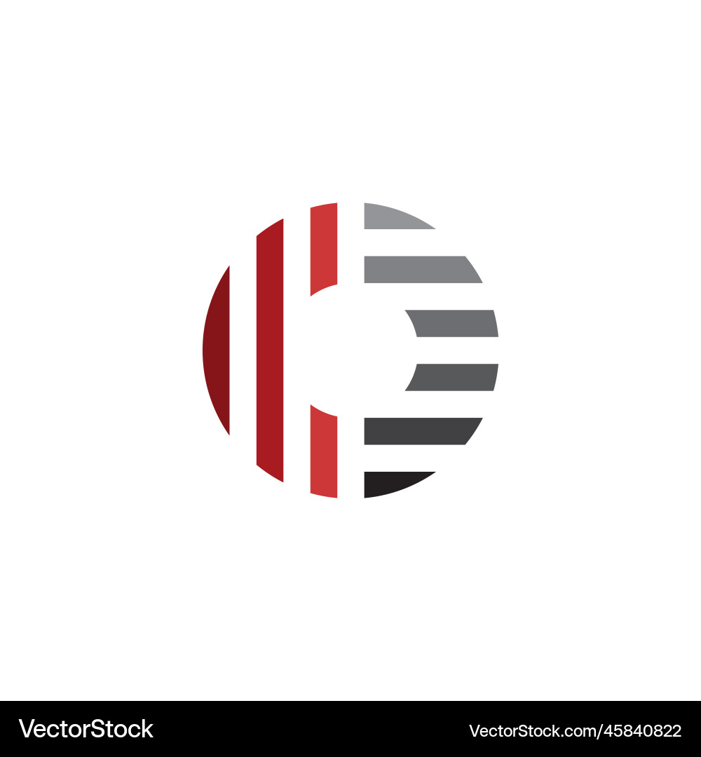 Letter o geometric logo icon Royalty Free Vector Image