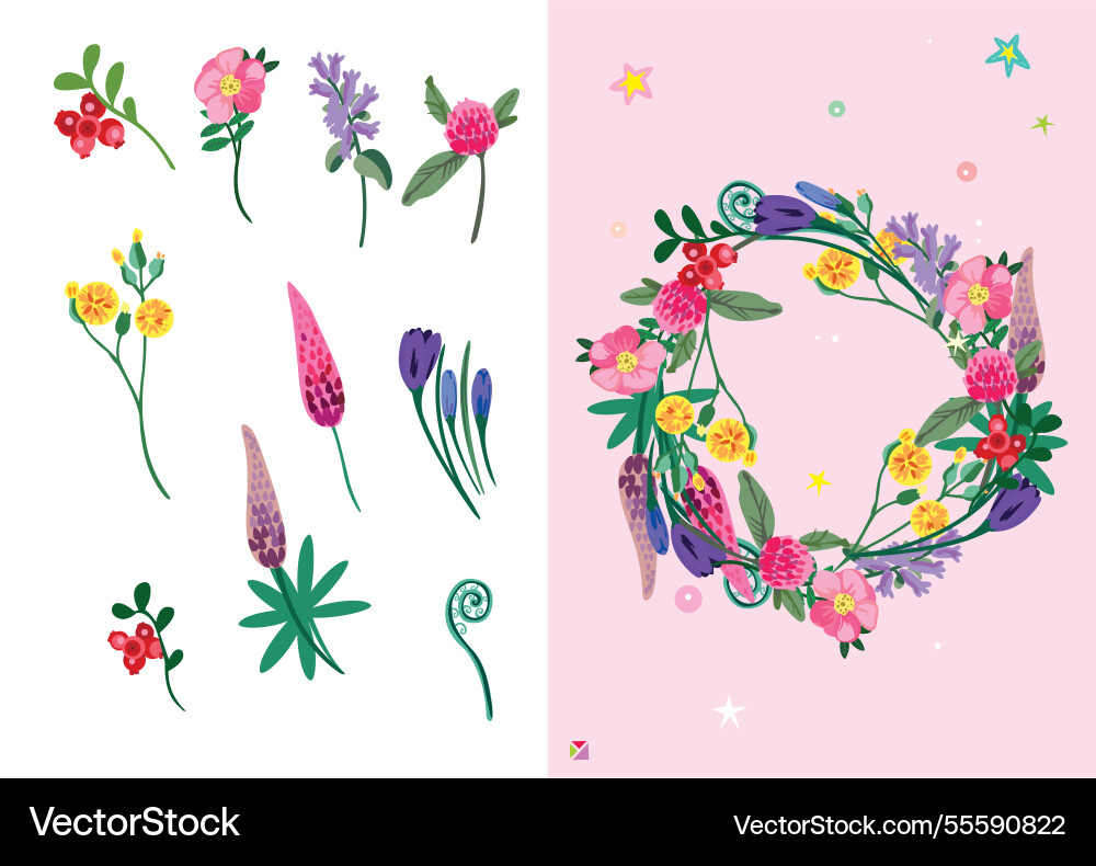 Sakh-flowerscdr Royalty Free Vector Image - VectorStock