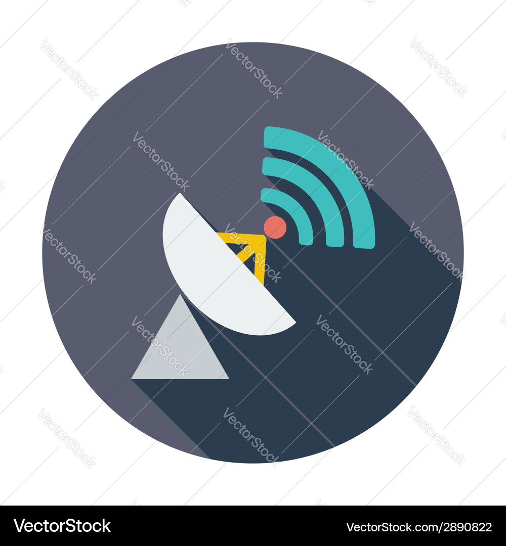 Satellite antenna Royalty Free Vector Image - VectorStock