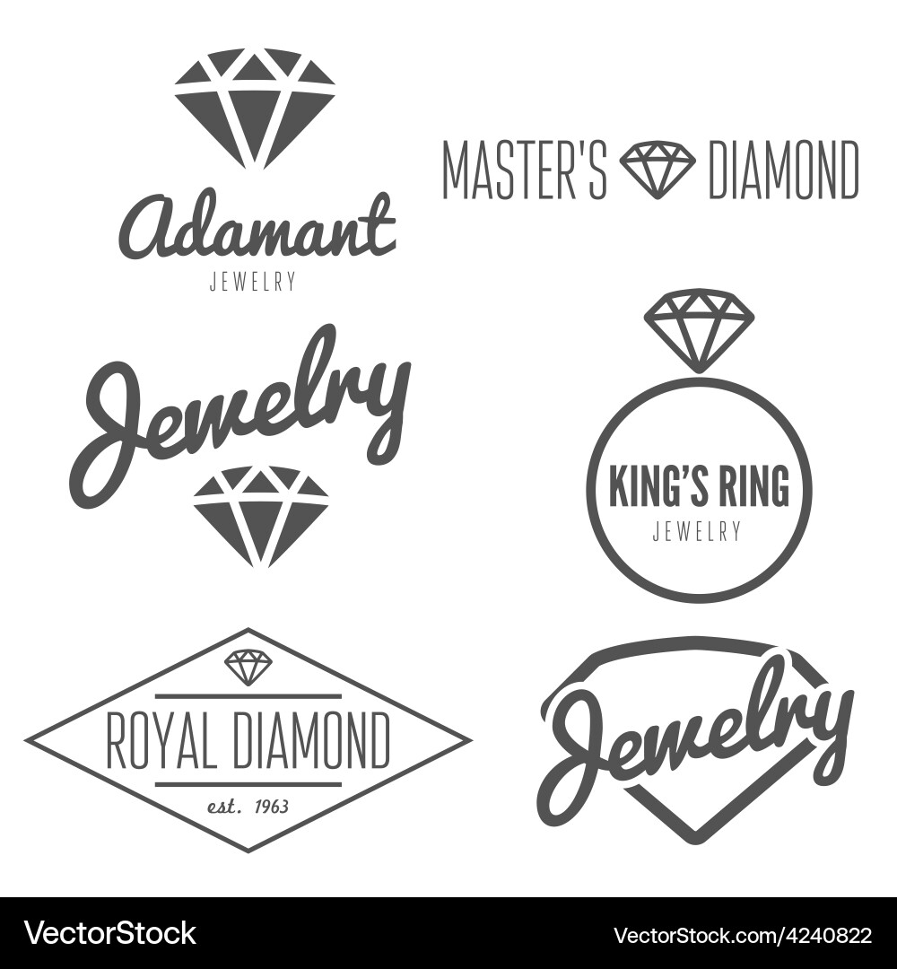 Set of logo emblem label print sticker Royalty Free Vector