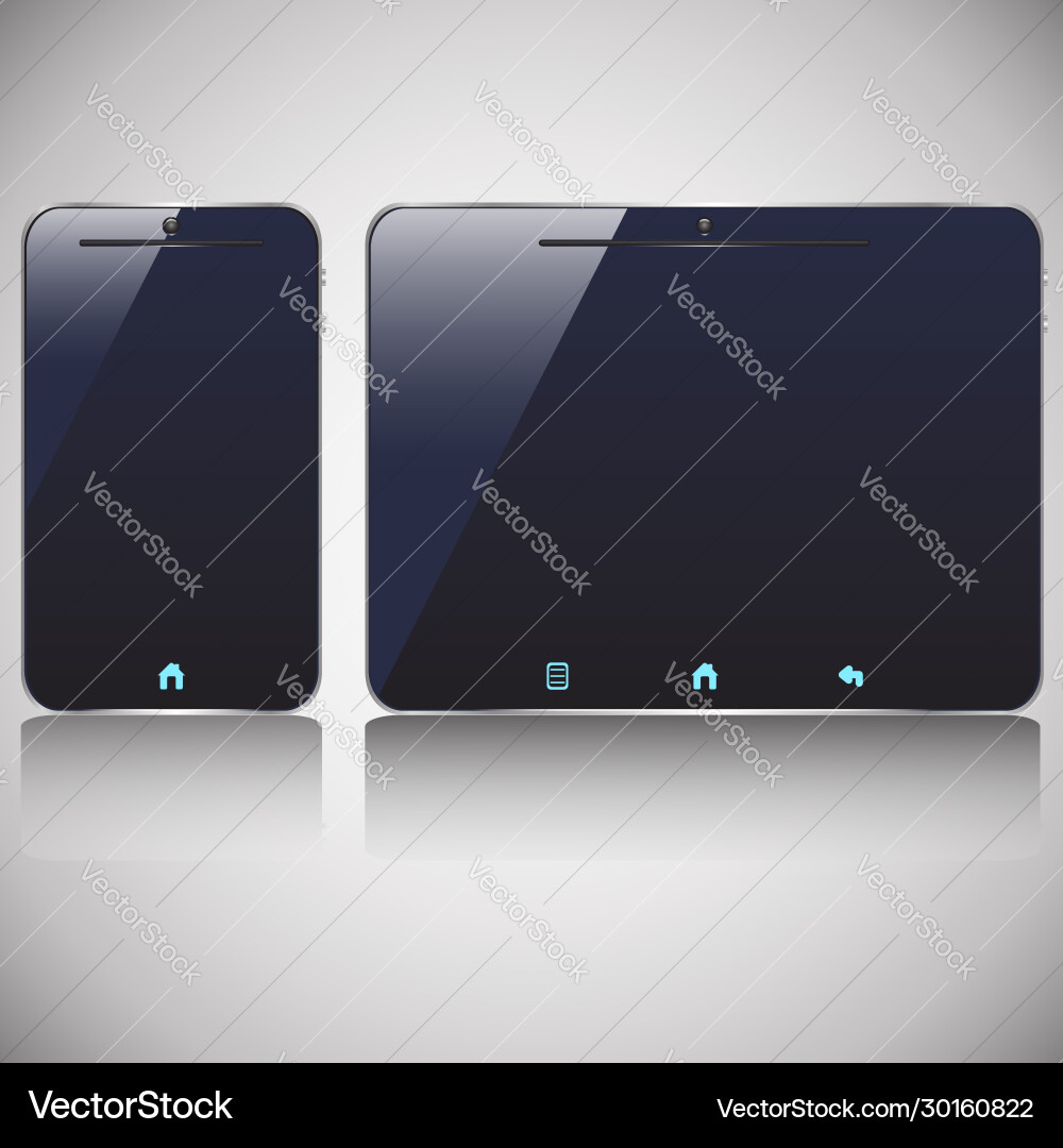 Smart phone and tablet off Royalty Free Vector Image