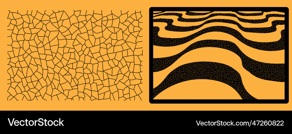 Texture of irregular cracks road Royalty Free Vector Image