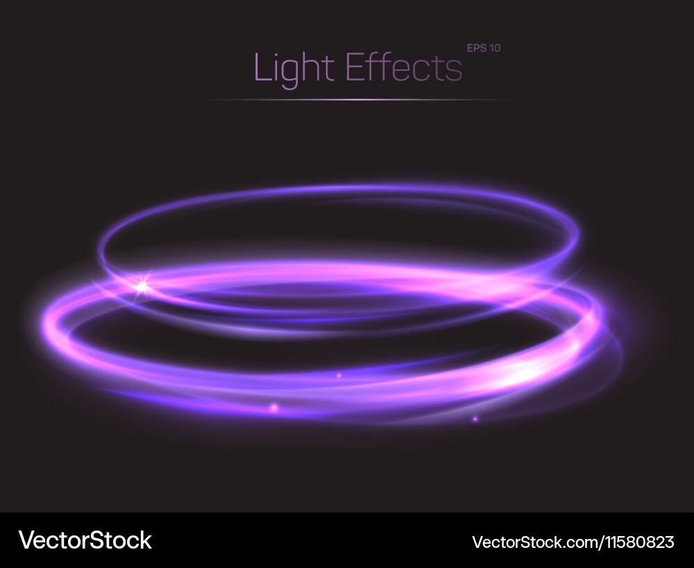 Abstract light effect on transparent background Vector Image