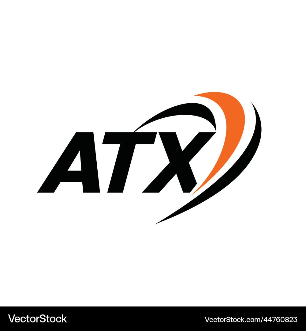 Atx Monogramm Logo Lizenzfreies Vektorbild - VectorStock