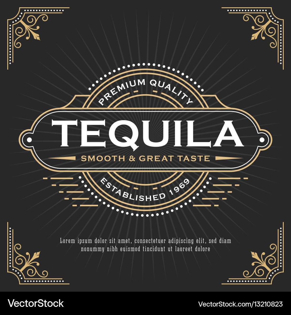 Elegant Line Frame - Vintage Style Royalty Free Vector Image