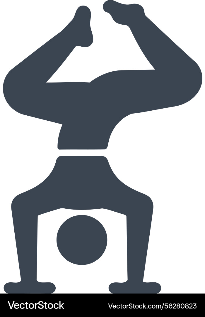 Handstand Pose Icon Royalty Free Vector Image - VectorStock