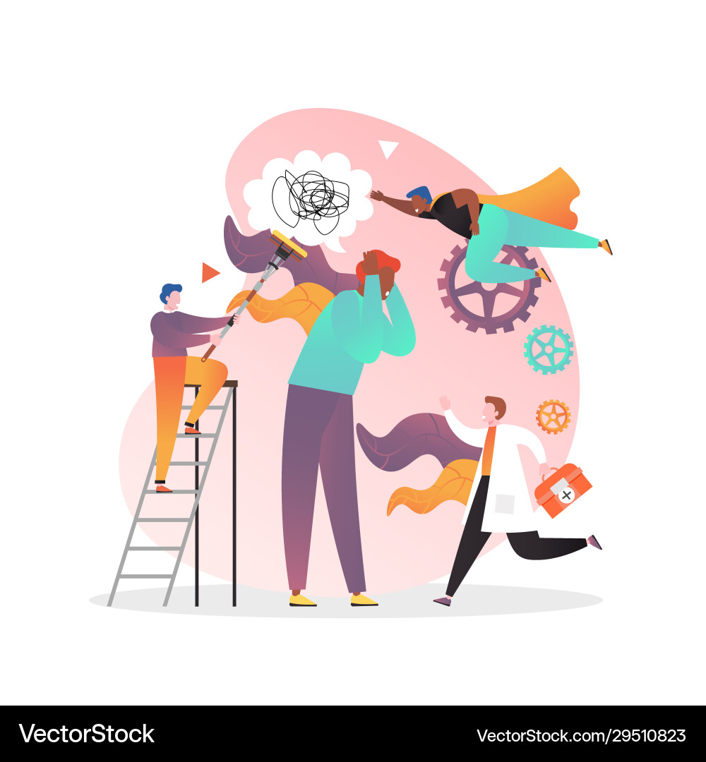 Mental Health Support Royalty Free Vector Image