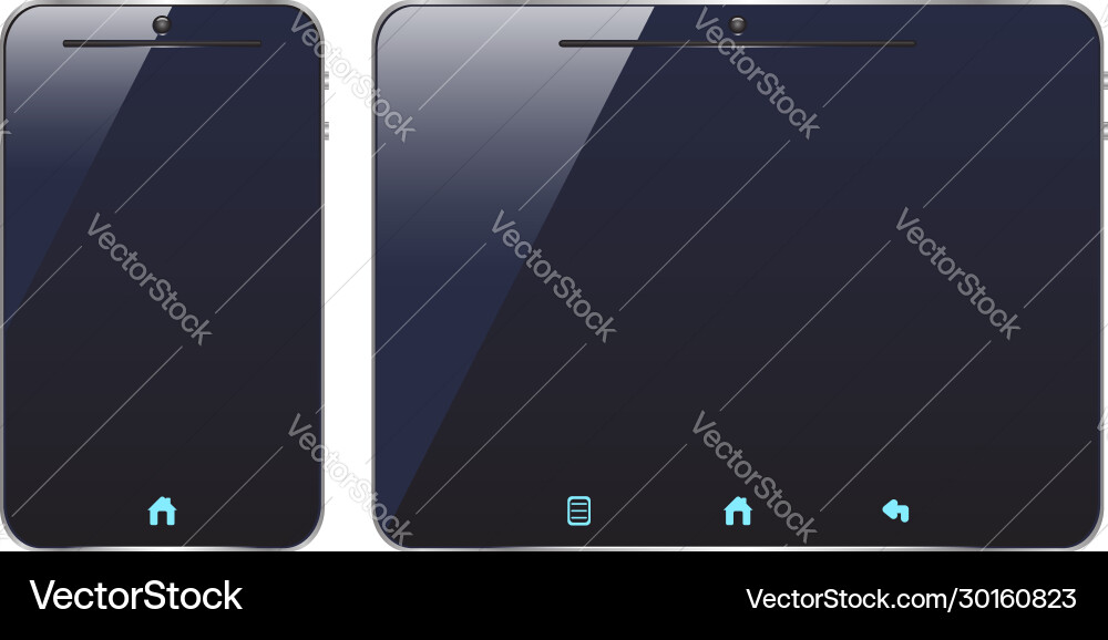 Smart phone and tablet off Royalty Free Vector Image