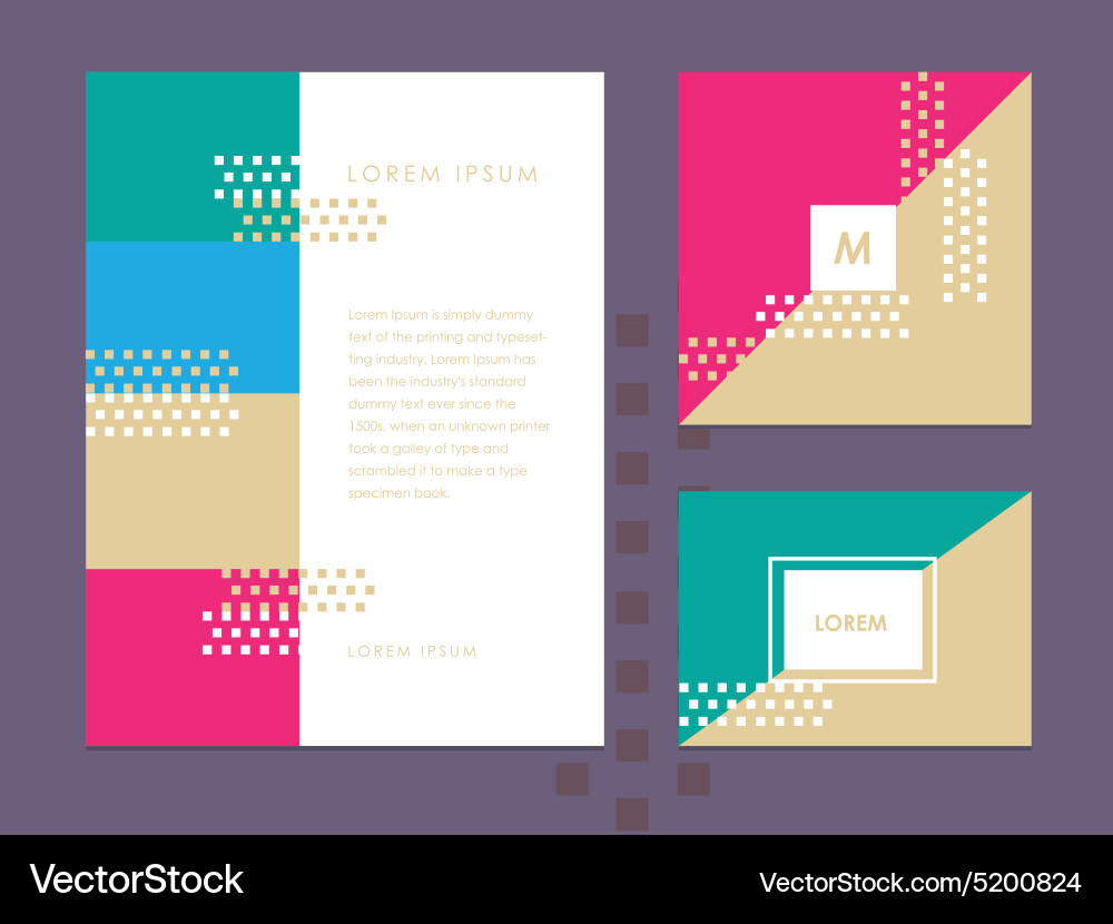 Company brochure template Royalty Free Vector Image