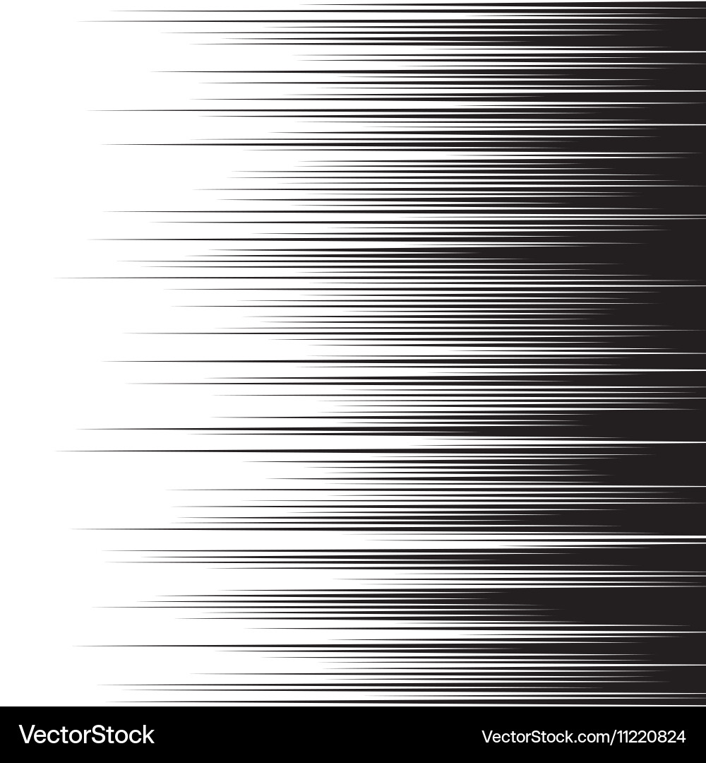 Horizontal speed lines for comic books Royalty Free Vector