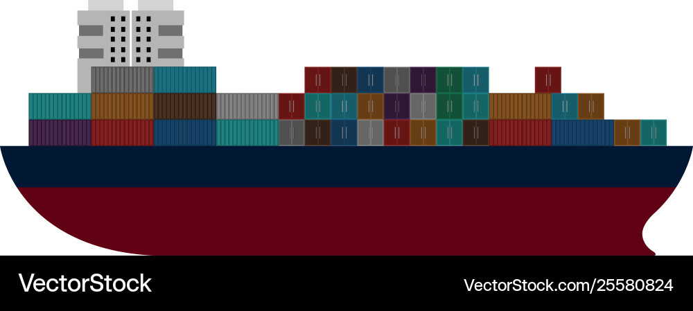Container Ship Side View