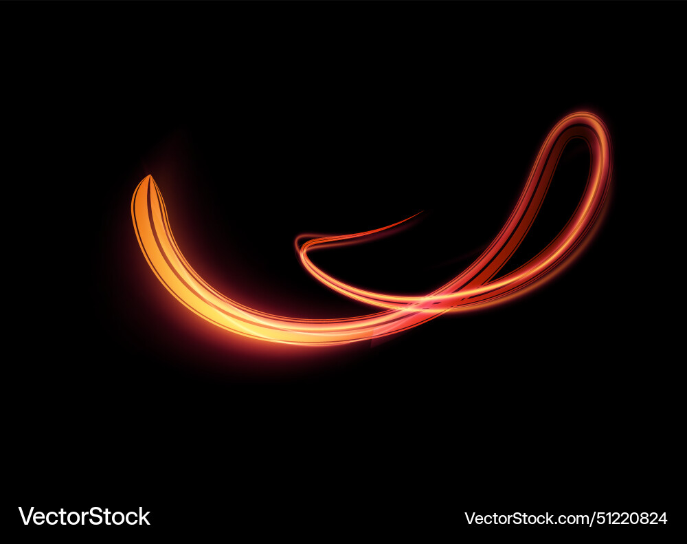 Neon magic whirlpool fire spiral vortex Royalty Free Vector
