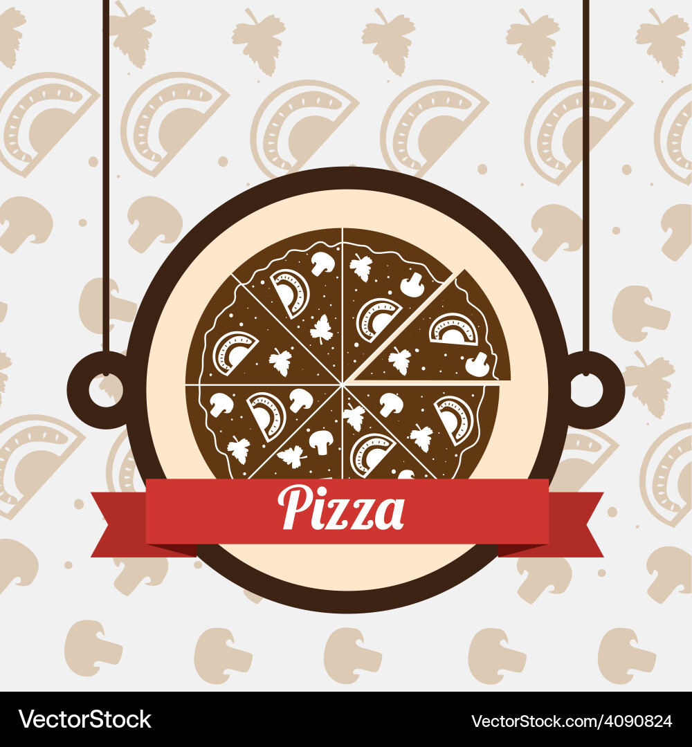 Pizza design Royalty Free Vector Image - VectorStock
