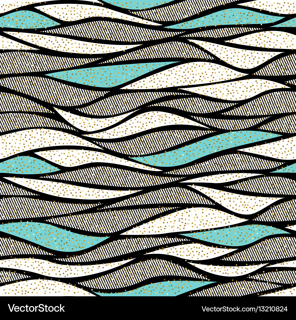 Seamless wave pattern for textile Royalty Free Vector Image