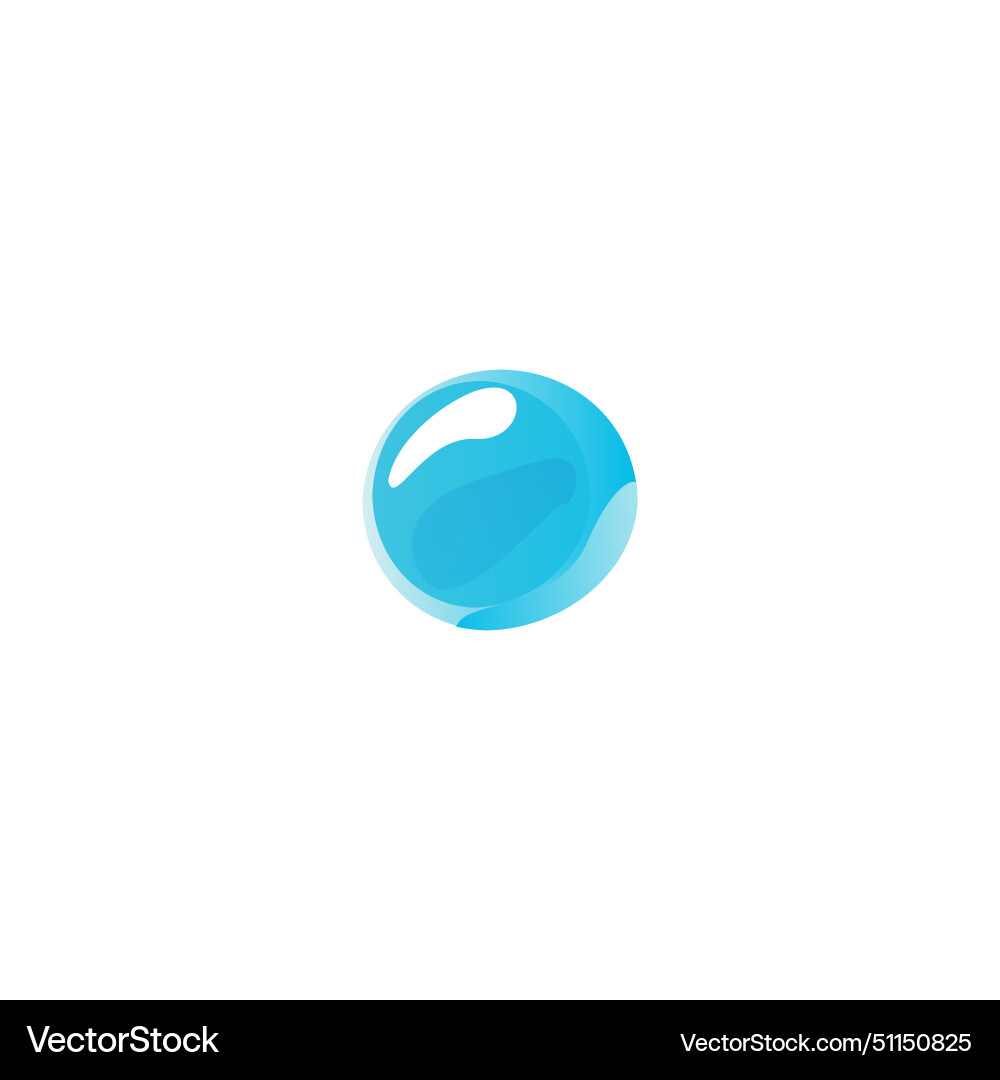 Air bubble in the flat style blue gradients Vector Image