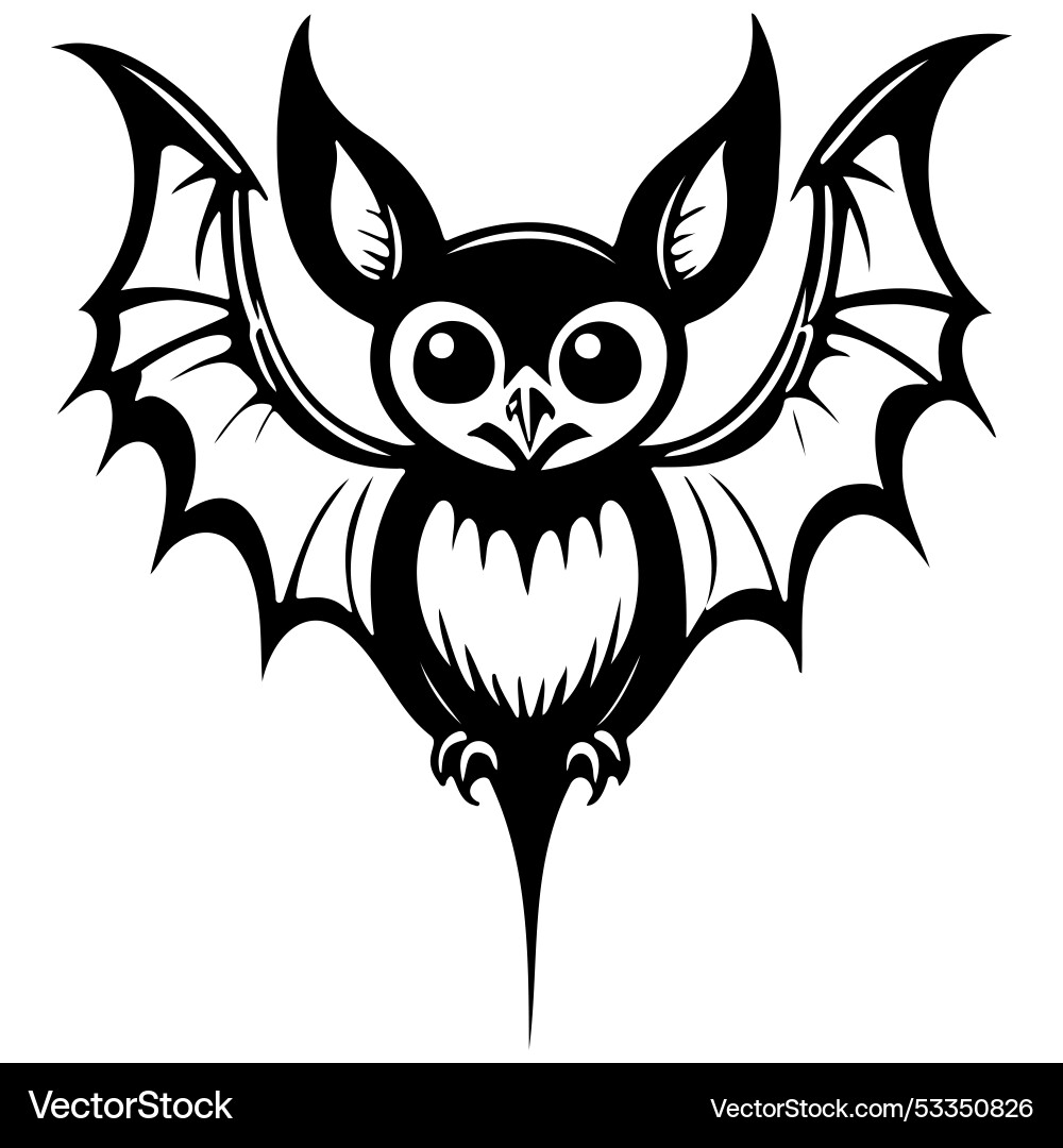 Bat sketches hand drawn line transparent Vector Image