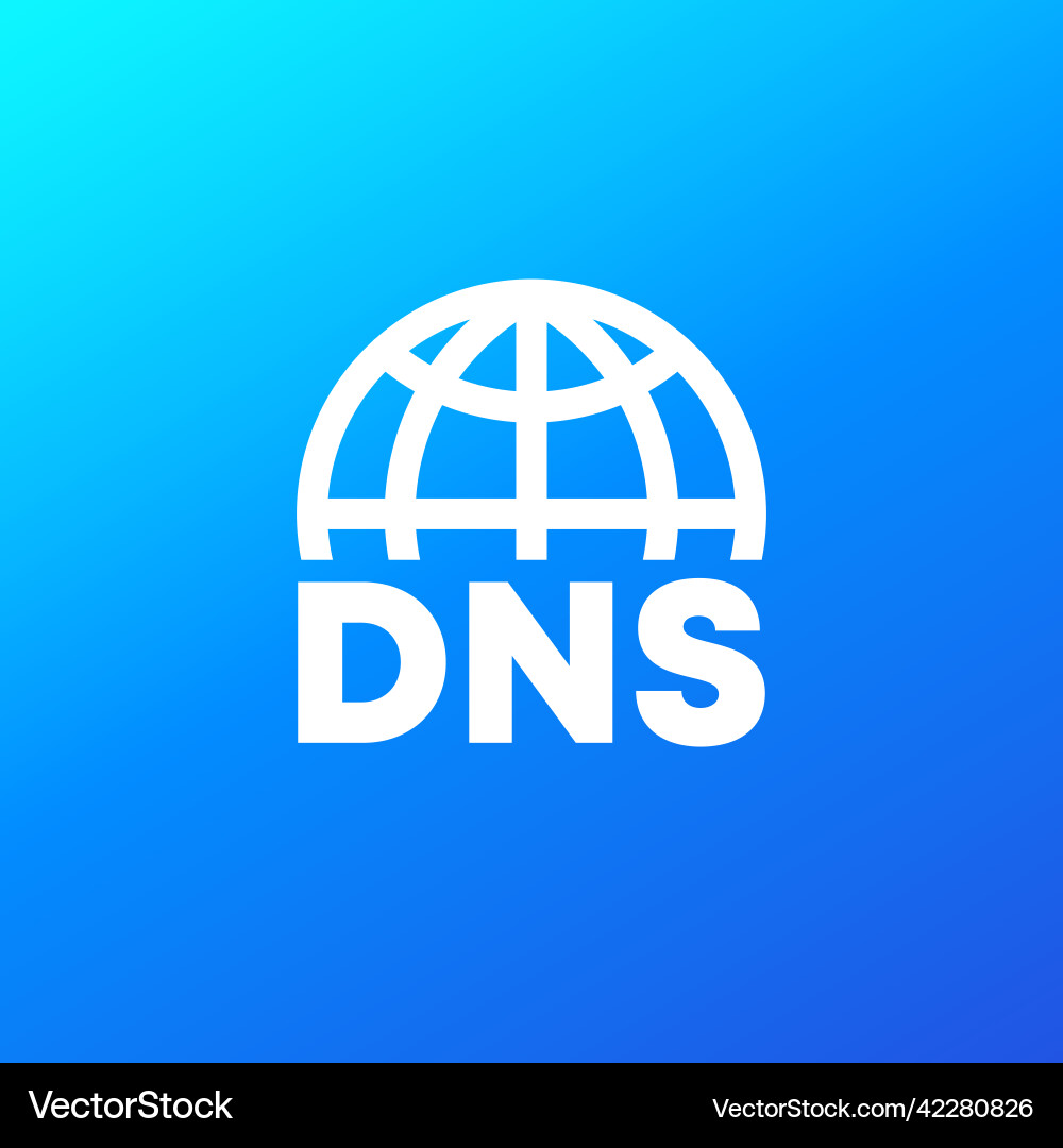 Dns icon for web Royalty Free Vector Image - VectorStock