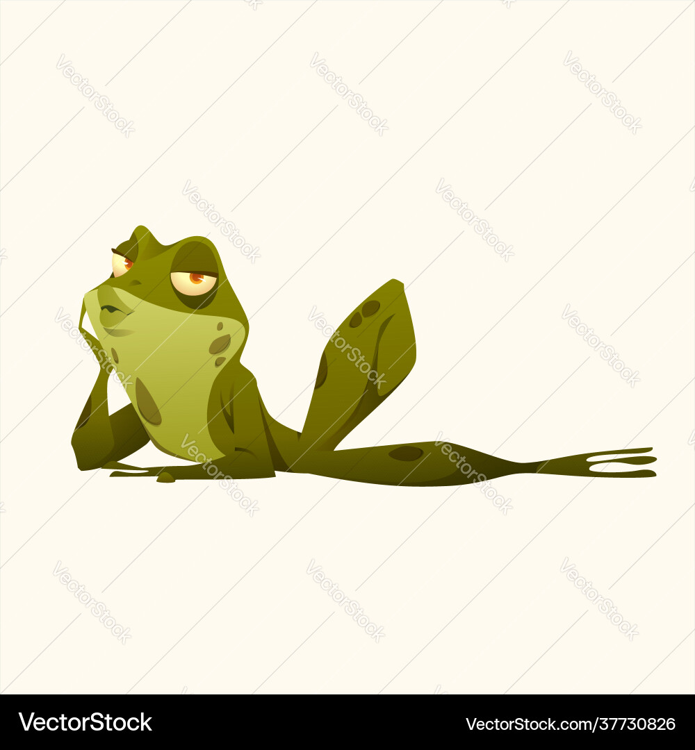 Frog character icon Royalty Free Vector Image - VectorStock