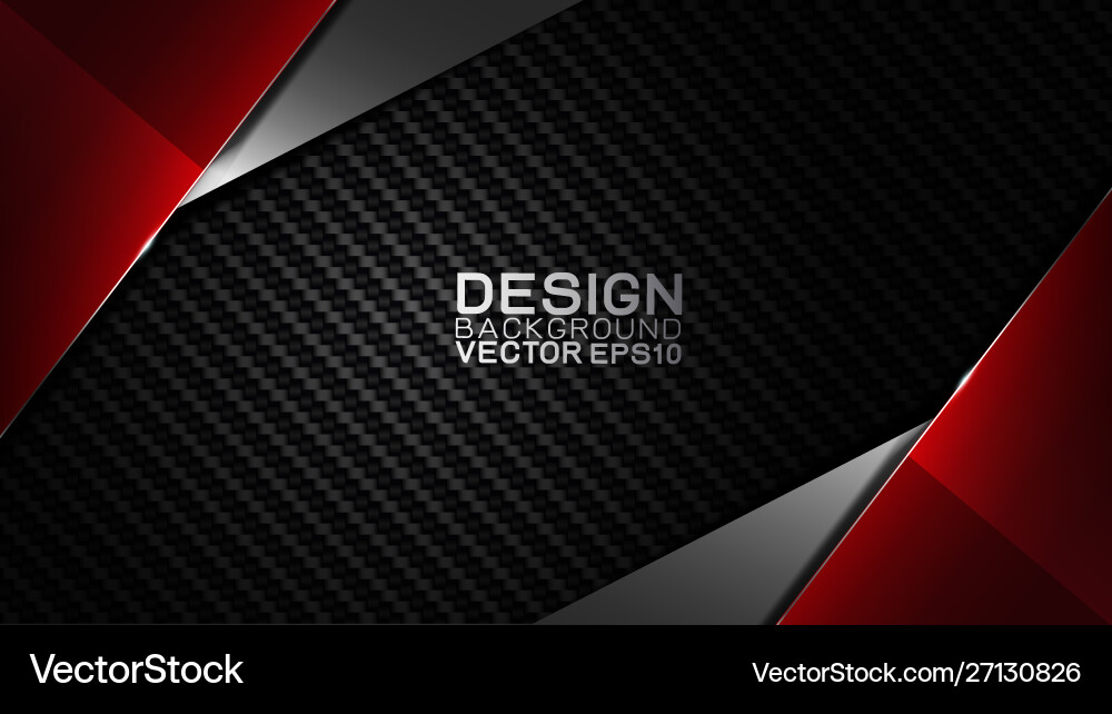 Modern Tech Frame with Carbon Fiber Royalty Free Vector