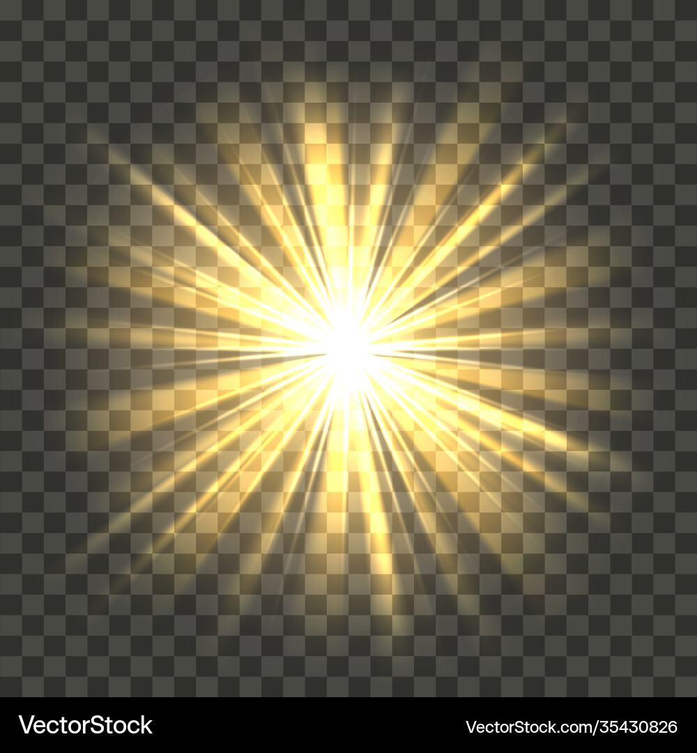 Yellow bright radiance Royalty Free Vector Image