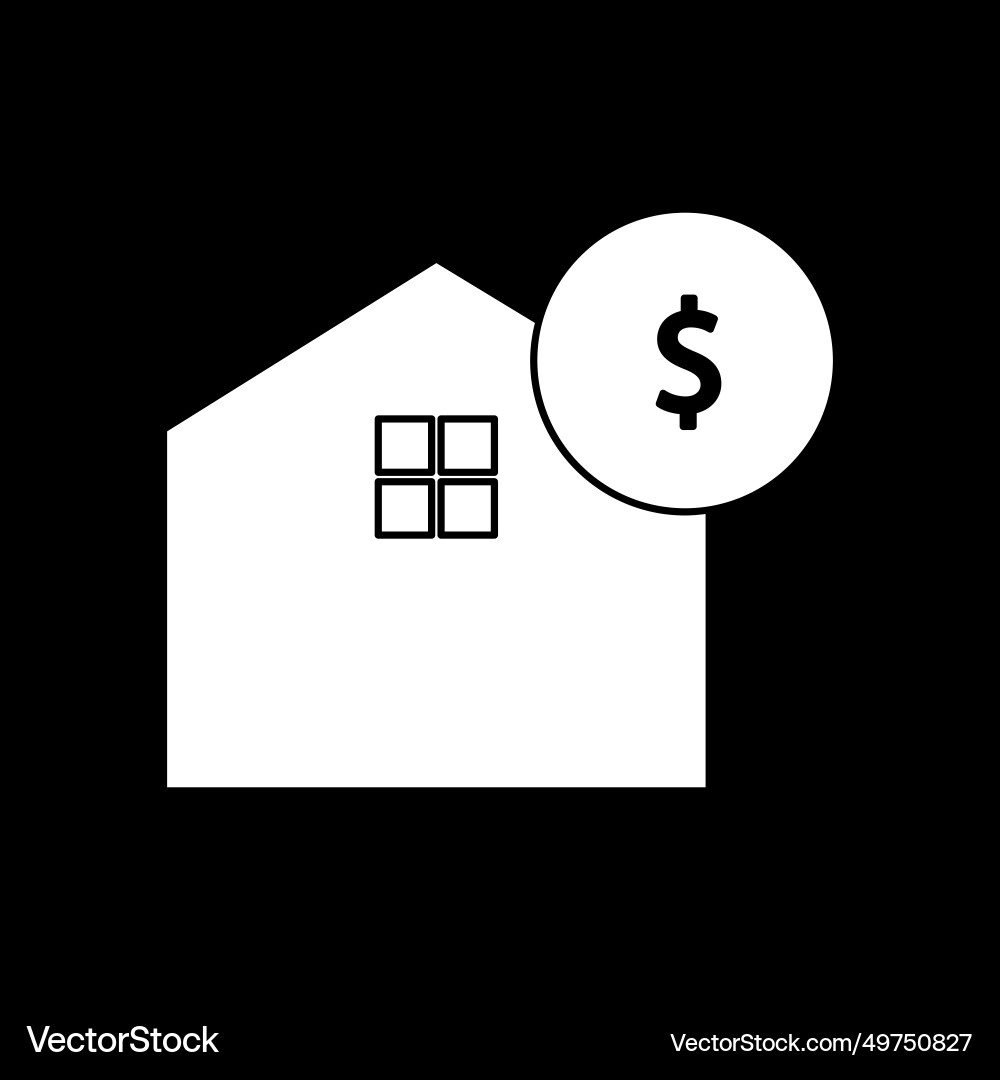 Finance home icon logo image Royalty Free Vector Image