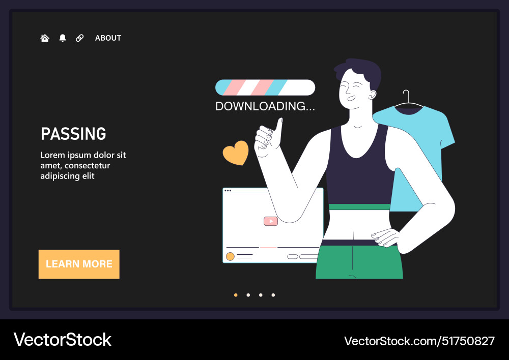 Gender transition process set gender-affirming Vector Image