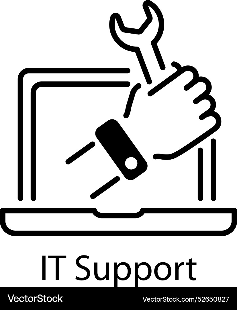 It support Royalty Free Vector Image - VectorStock