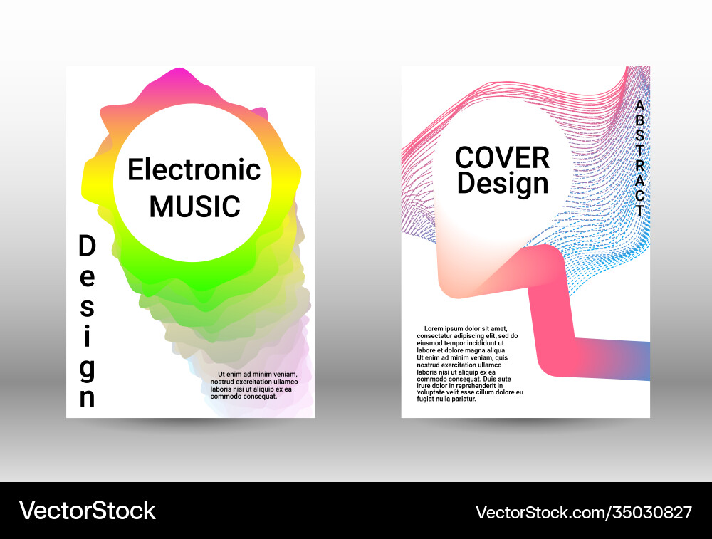 Modern musical covers Royalty Free Vector Image