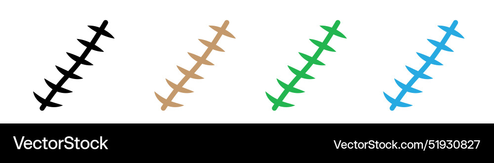 Scar icon logo set Royalty Free Vector Image - VectorStock