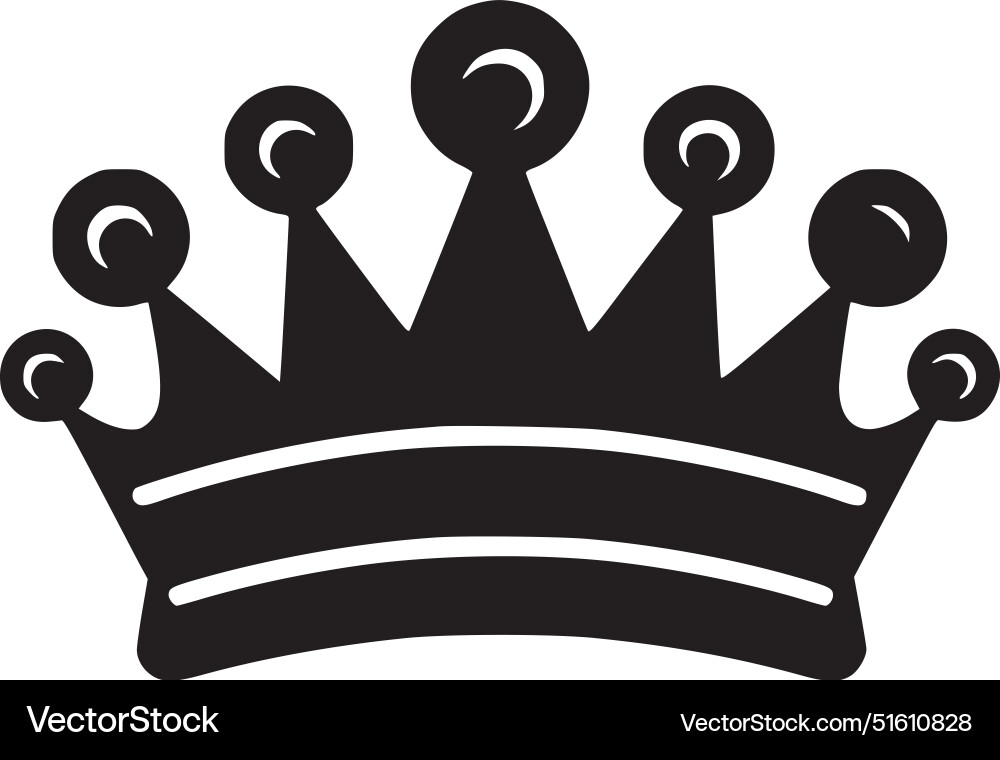 Coronation - minimalist and simple silhouette Vector Image