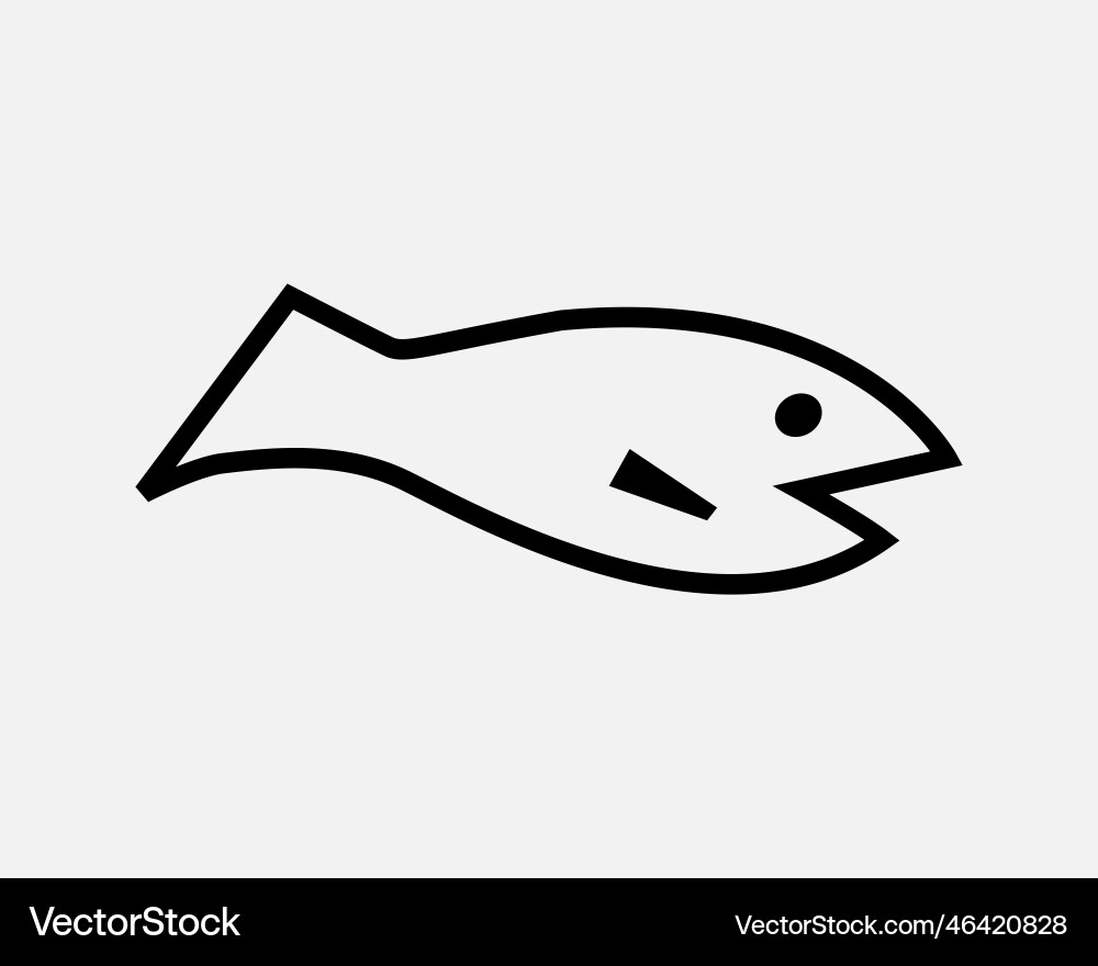 Fisch Icon Lizenzfreies Vektorbild - VectorStock